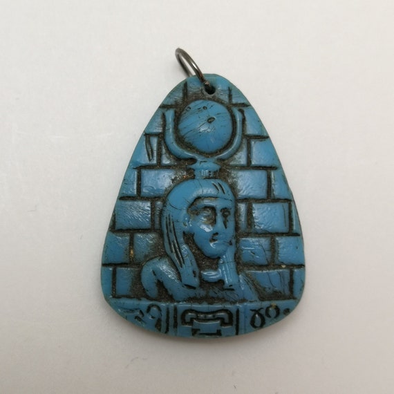 Vintage Art Deco Max Neiger Style Pendant Czech Glass… - Gem