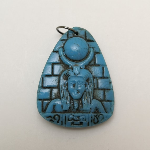 Vintage Art Deco Max Neiger Style Pendant Czech Glass… - Gem