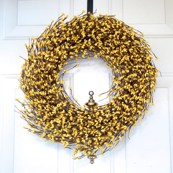 Yellow Wreath - Etsy