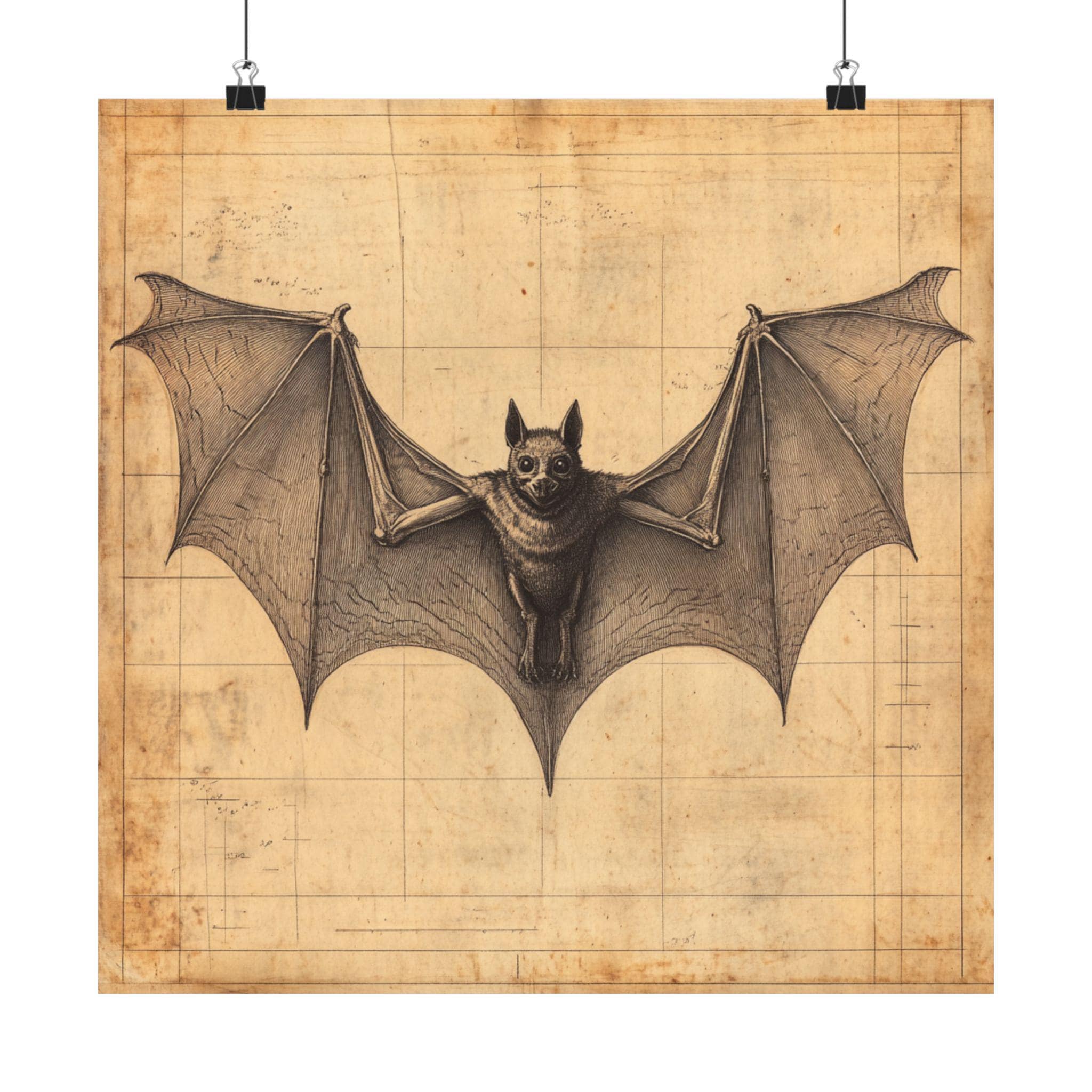 Matte Poster, Antique-looking Spooky Wall Art, Halloween Decor, Vintage ...