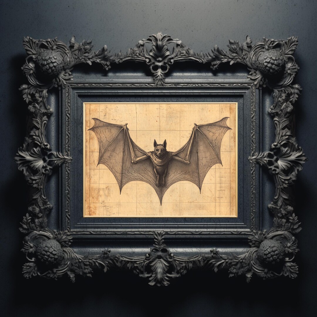 Matte Poster, Antique-looking Spooky Wall Art, Halloween Decor, Vintage ...