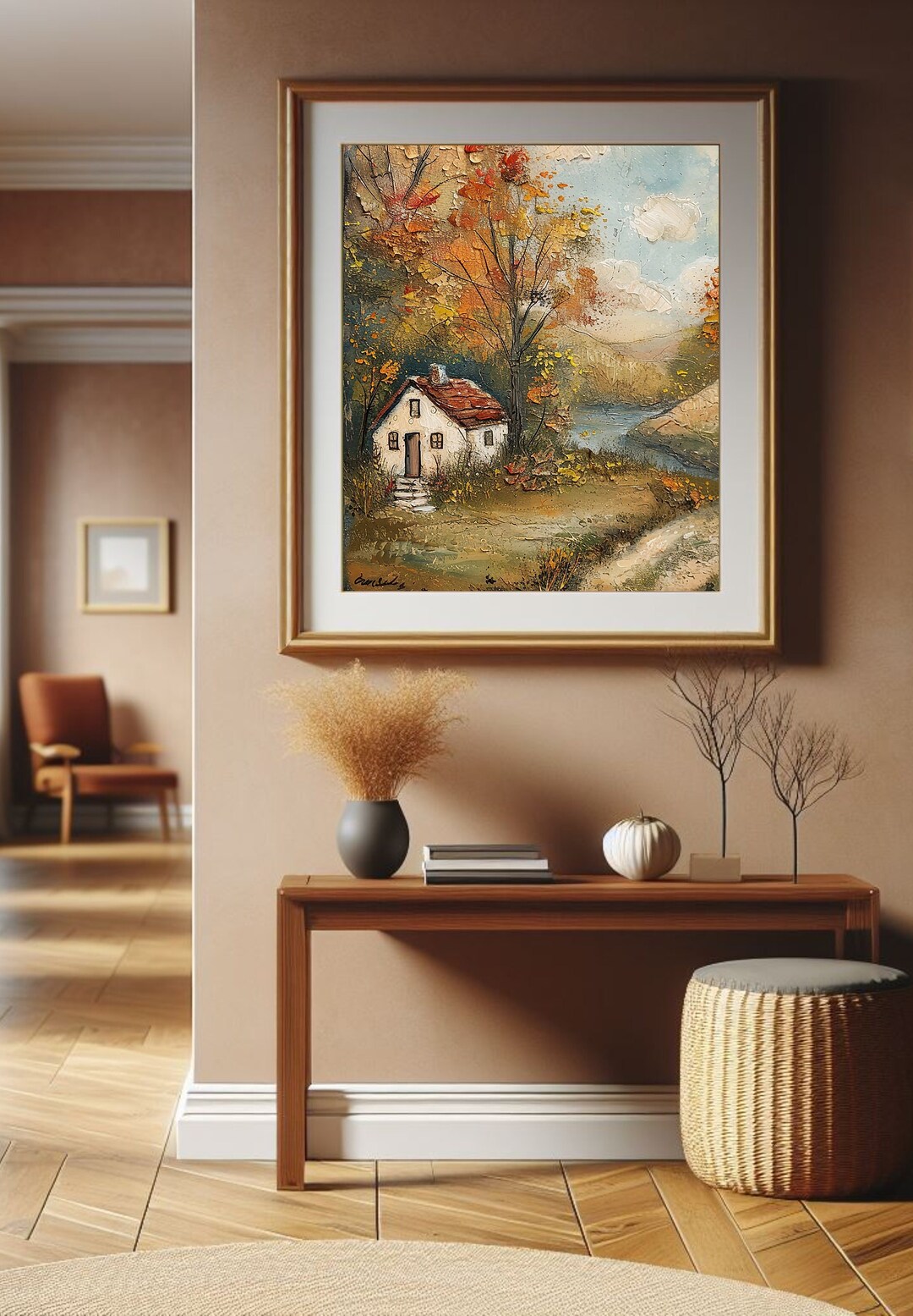 Vertical Posters, Autumnal Cottage Core Print, Matte Wall Art ...