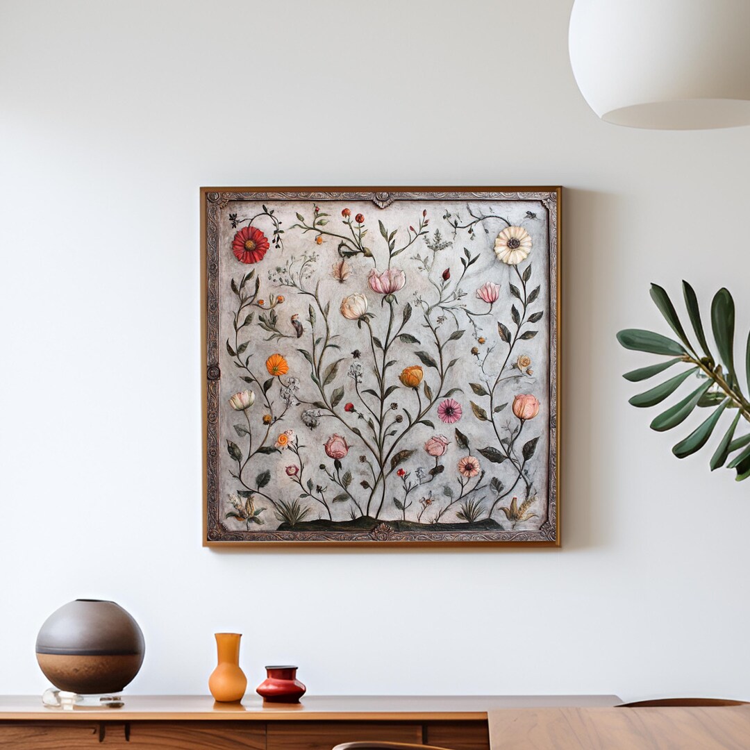Fall Botanical Cottagecore Printed Poster, Cottage Aesthetic Wall Art ...