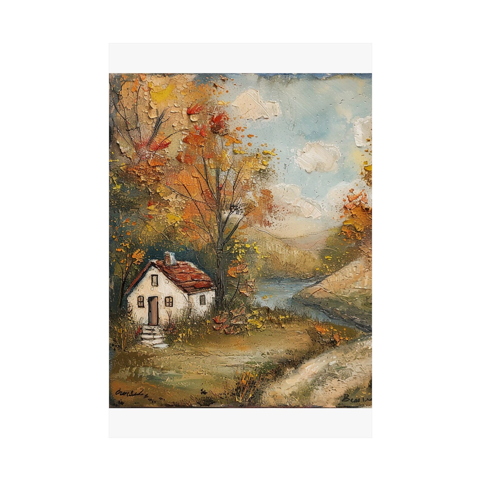Vertical Posters, Autumnal Cottage Core Print, Matte Wall Art ...