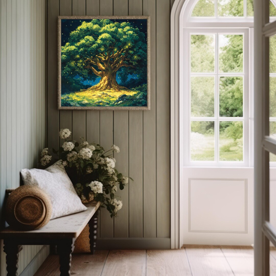 Mana Tree Matte Poster, Secret of Mana Series Art Print, Vertical Wall ...