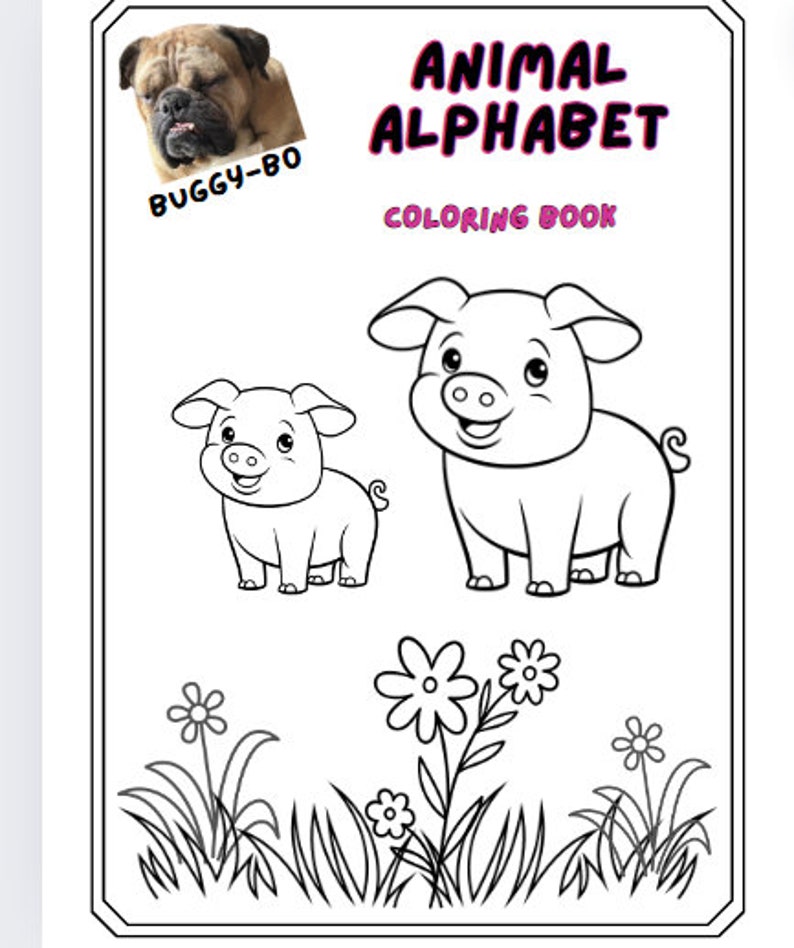 Printable Animal Alphabet Coloring Book, Educational Coloring Pages - Etsy