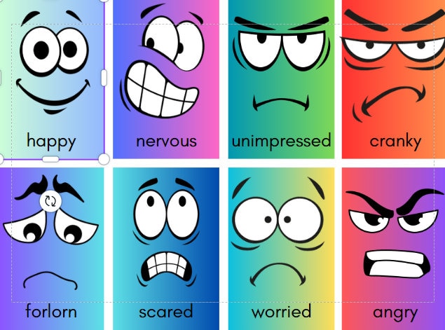 Printable Emotions Flash Cards Digital Download, Facial Expressions ...