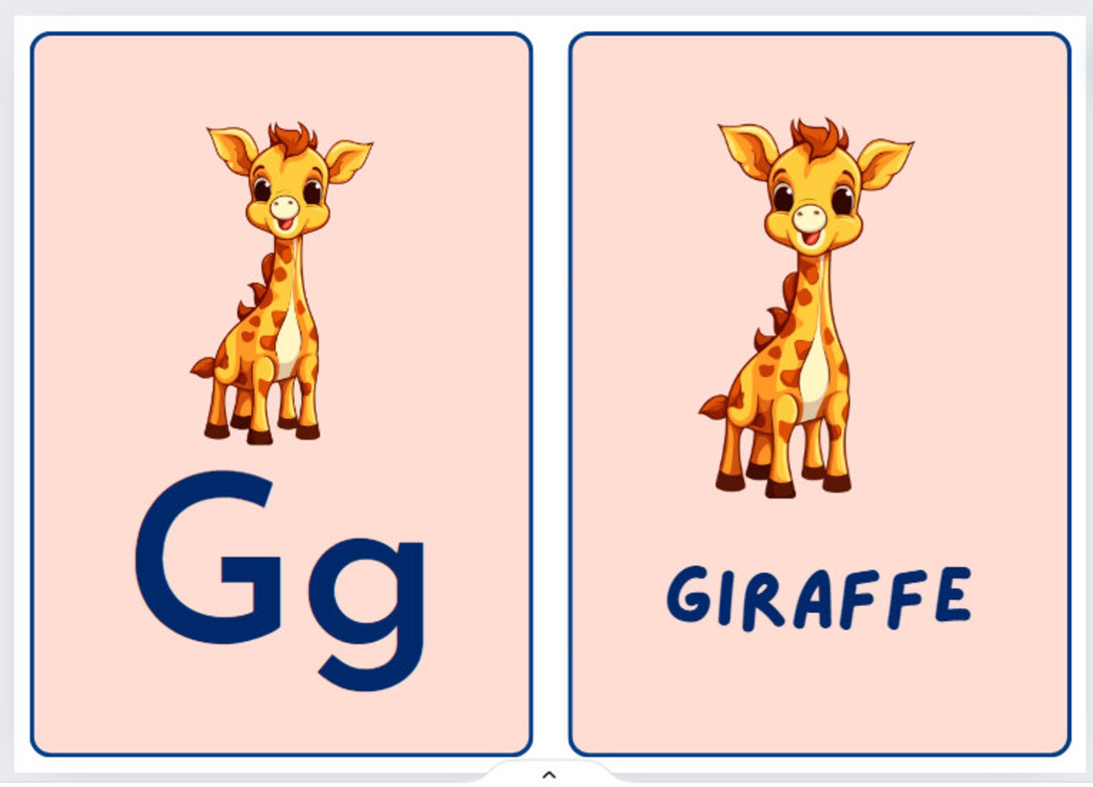 Digital Alphabet Flash Cards Set, Preschool Learning Printable, Instant ...