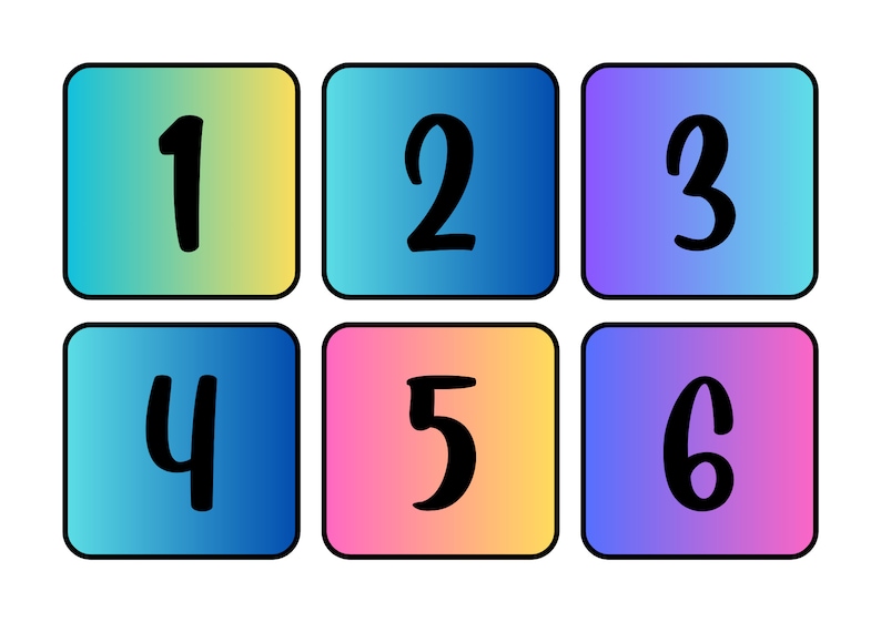 Bright and Fun 1-100 Math Flash Cards With Colorful Numbers - Etsy