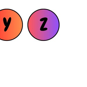 Educational A-Z Circle Flashcards - Bold & Colorful Alphabet Learning ...