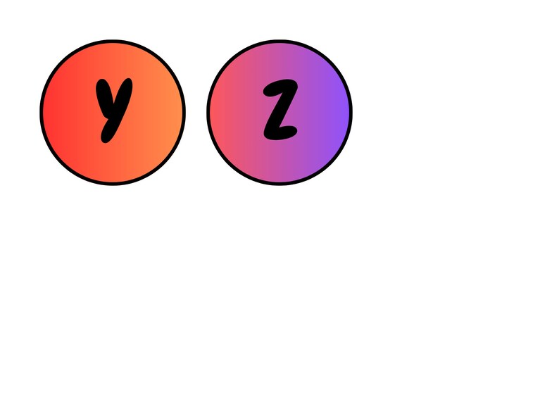 Educational A-Z Circle Flashcards - Bold & Colorful Alphabet Learning ...