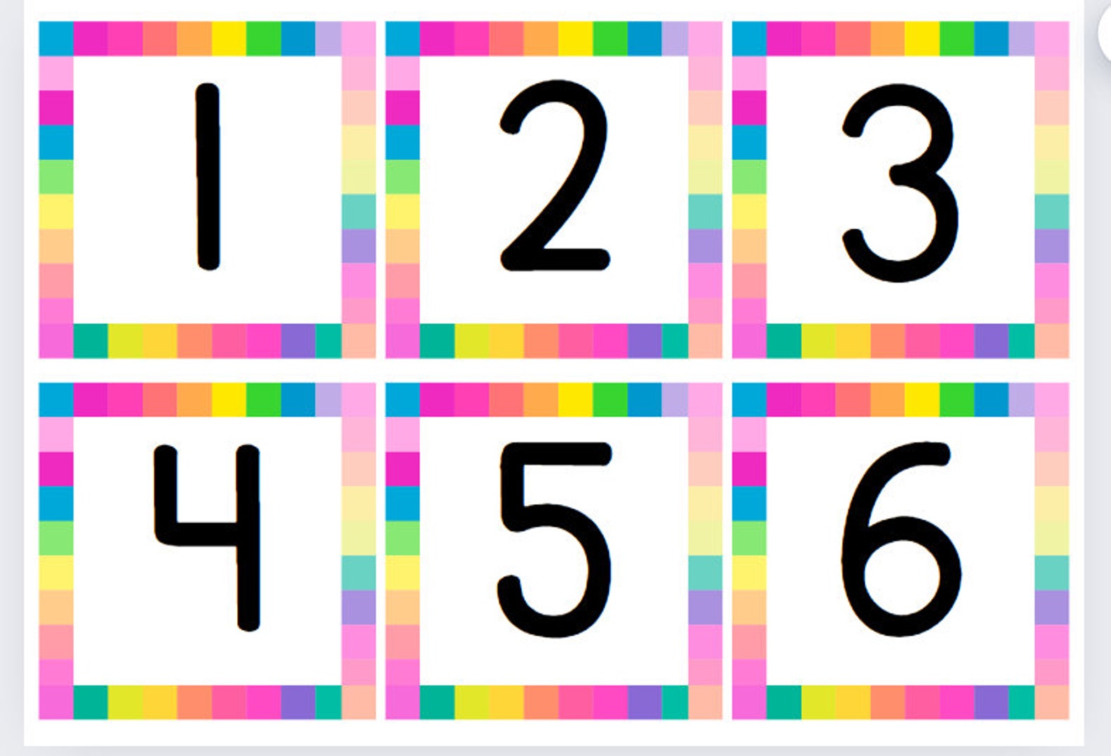 Printable Numbers Flash Cards 1-30, English US Flashcards, Instant ...