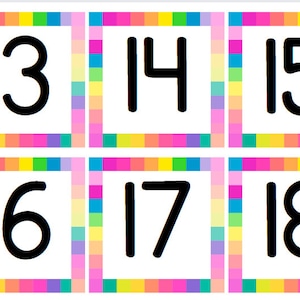 Printable Numbers Flash Cards 1-30, English US Flashcards, Instant ...