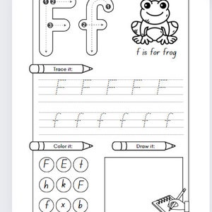 Printable Alphabet Tracing Pages, Digital Worksheets, Child Learning ...