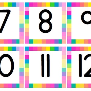 Printable Numbers Flash Cards 1-30, English US Flashcards, Instant ...