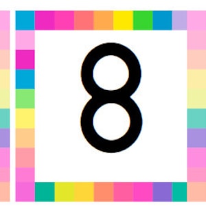 Printable Numbers Flash Cards 1-30, English US Flashcards, Instant ...