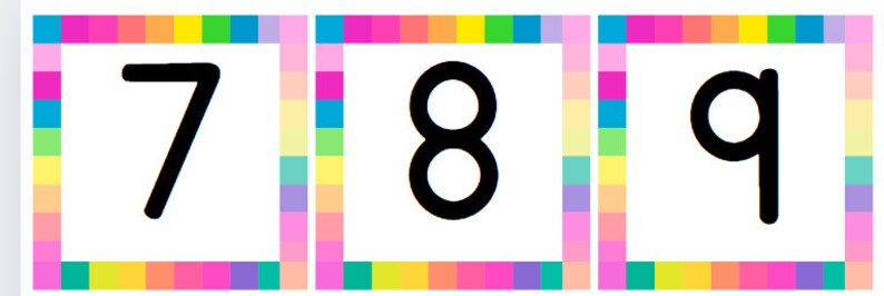 Printable Numbers Flash Cards 1-30, English US Flashcards, Instant ...