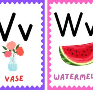 Digital Download Alphabet Animal Flash Cards, Printable English US ...