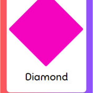 Colorful Shapes Flash Cards, Educational Digital Download, Toddler ...