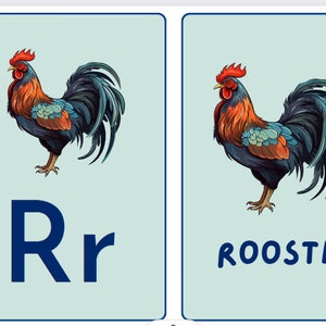 Digital Alphabet Flash Cards Set, Preschool Learning Printable, Instant ...