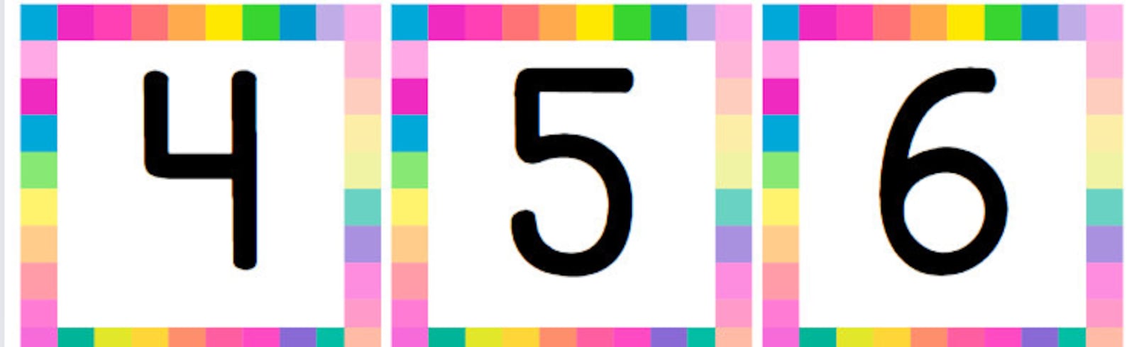 Printable Numbers Flash Cards 1-30, English US Flashcards, Instant ...