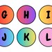 Educational A-Z Circle Flashcards - Bold & Colorful Alphabet Learning ...