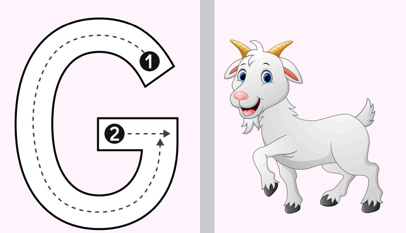 Upper Case Alphabet Trace Printable, Letter Tracing Digital Download ...