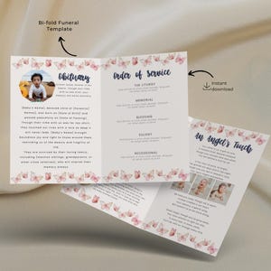 Butterfly Baby Funeral Program, Infant Loss Memorial (canva Template ...