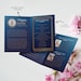 Blue Funeral Program Template: Editable Celebration of Life (canva) - Etsy