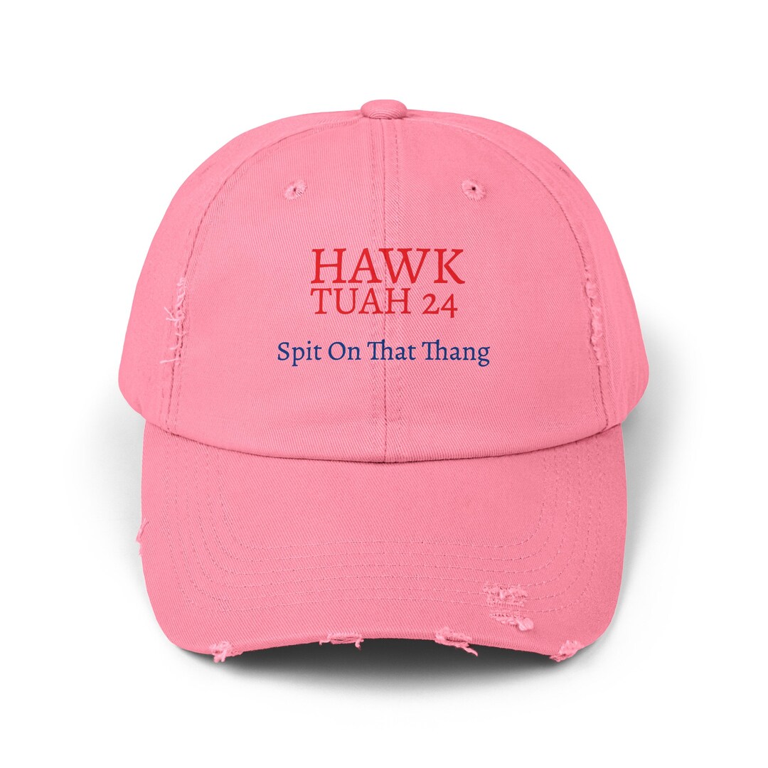 Hawk Tuah Unisex Distressed Cap, - Etsy