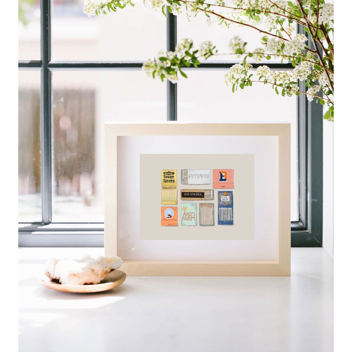 Bucknell Matchbook Art Print - Etsy