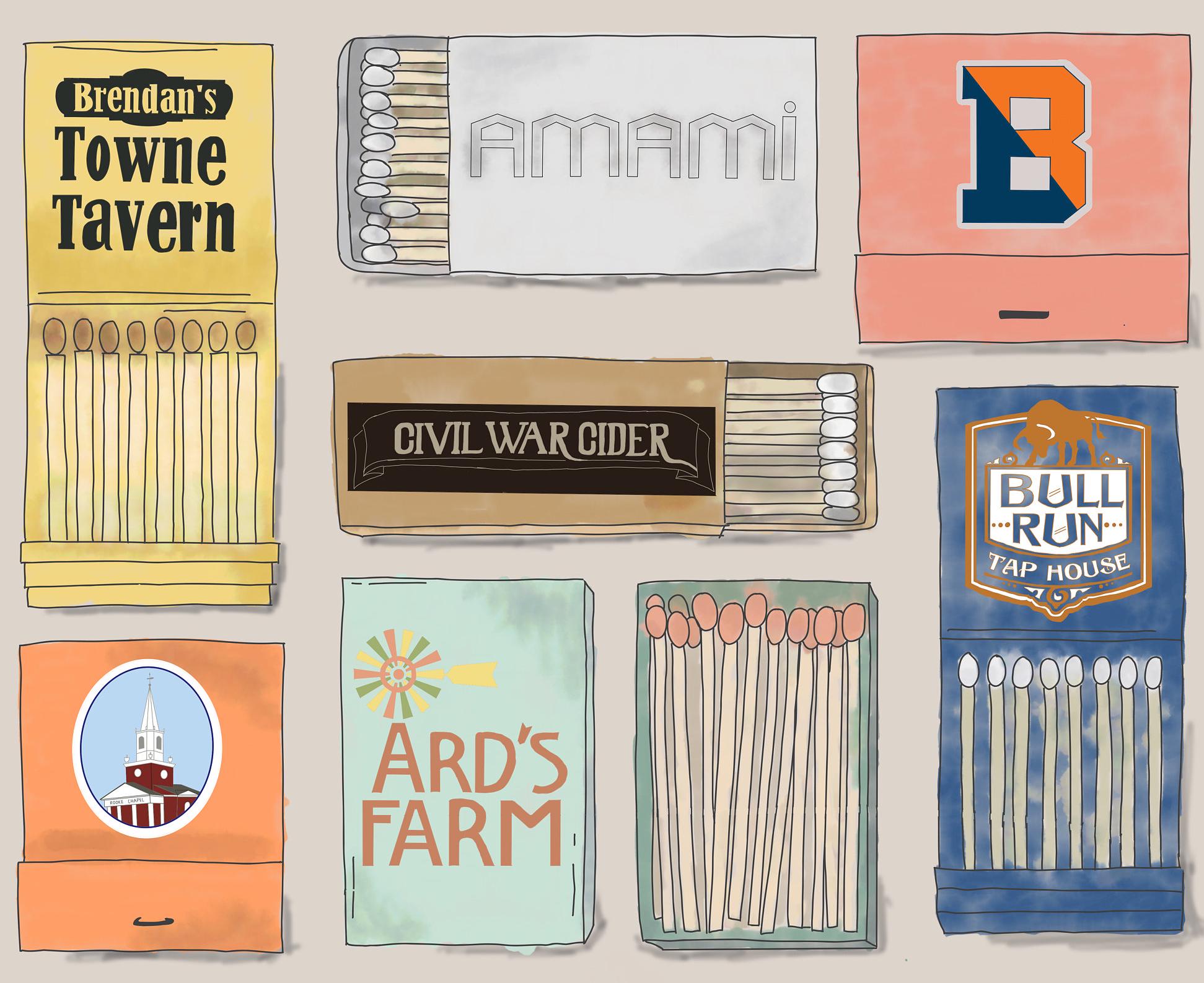 Bucknell Matchbook Art Print - Etsy
