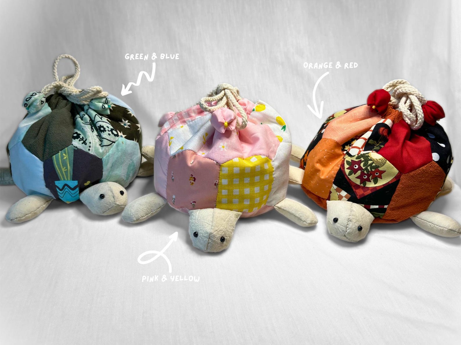 Handsewn Turtle-themed Drawstring Bags - Etsy