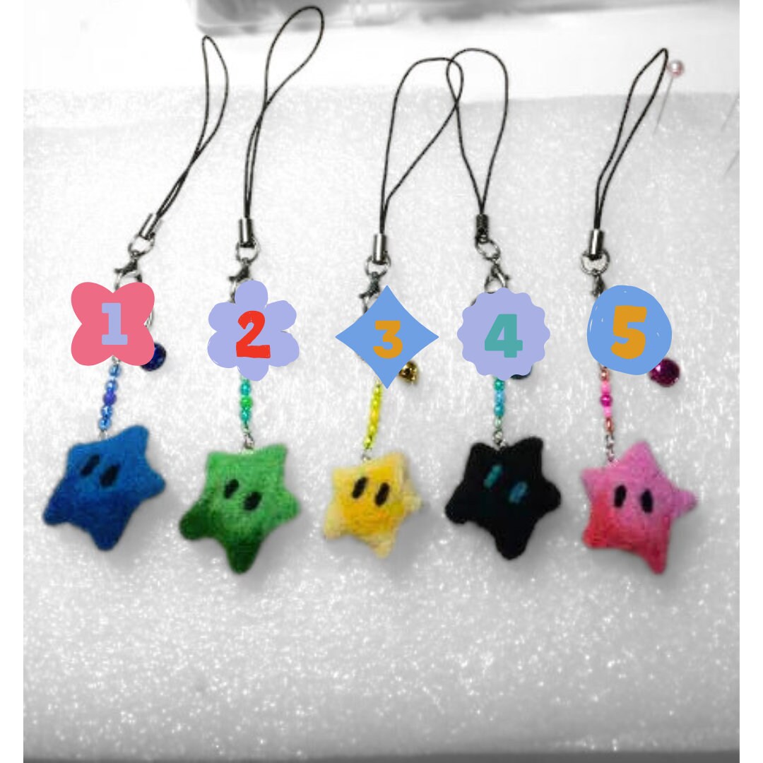 Handmade Super Mario Bros. Inspired Luma Phone Charm - Etsy
