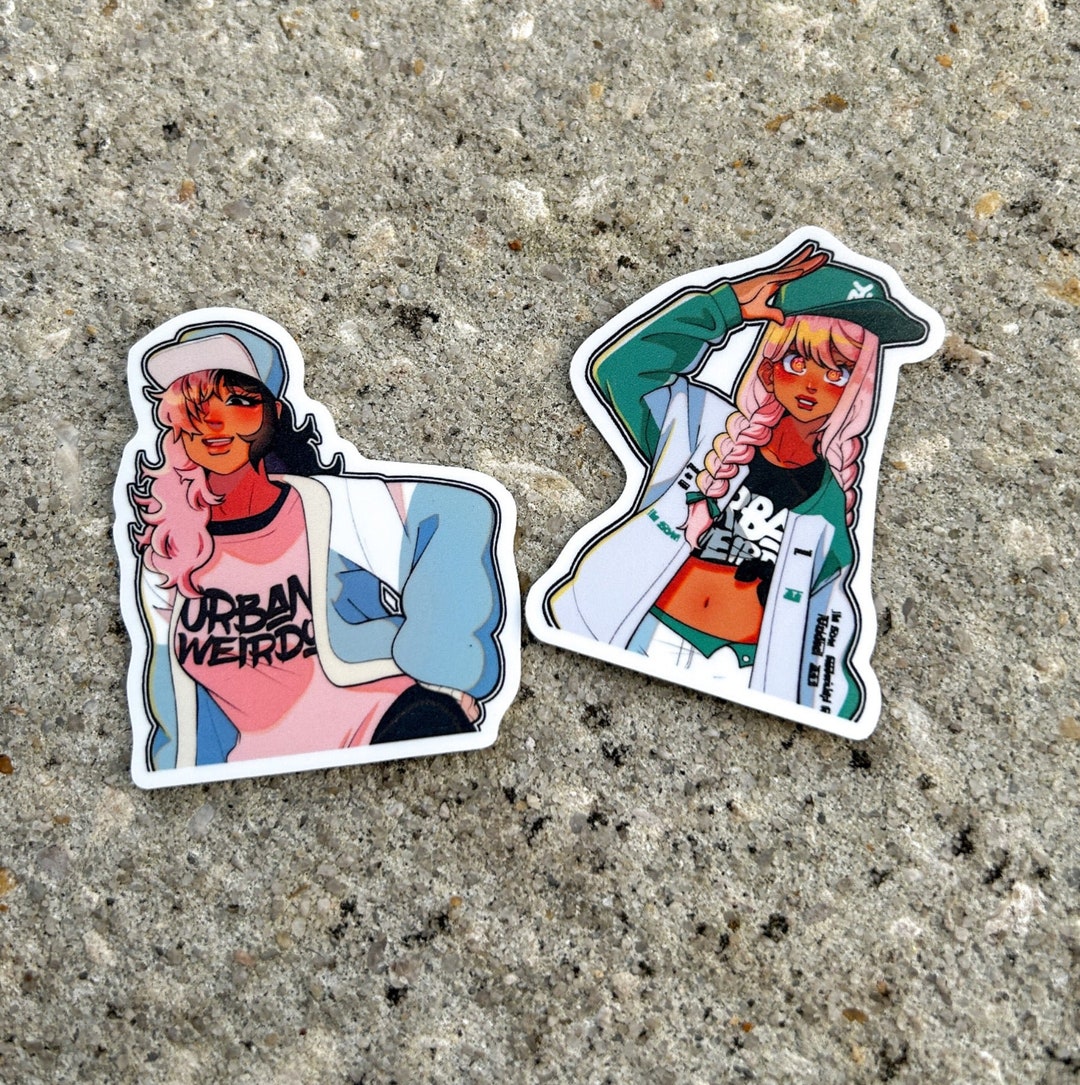 Anime Girl Sticker Pack - Etsy