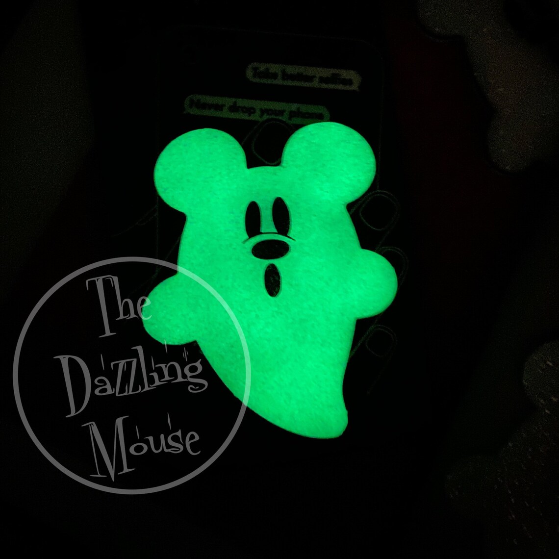 RTS GLOW in the Dark Halloween Mouse Ghost Phone Grip. Mickey - Etsy