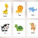 Cute Animal-themed Flash Cards for Kids Educational Digital Cards With ...