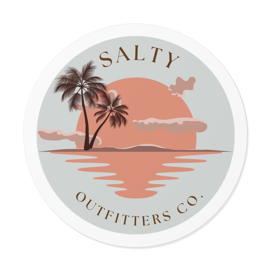 Salty Logo Vinyl Stickers - Etsy