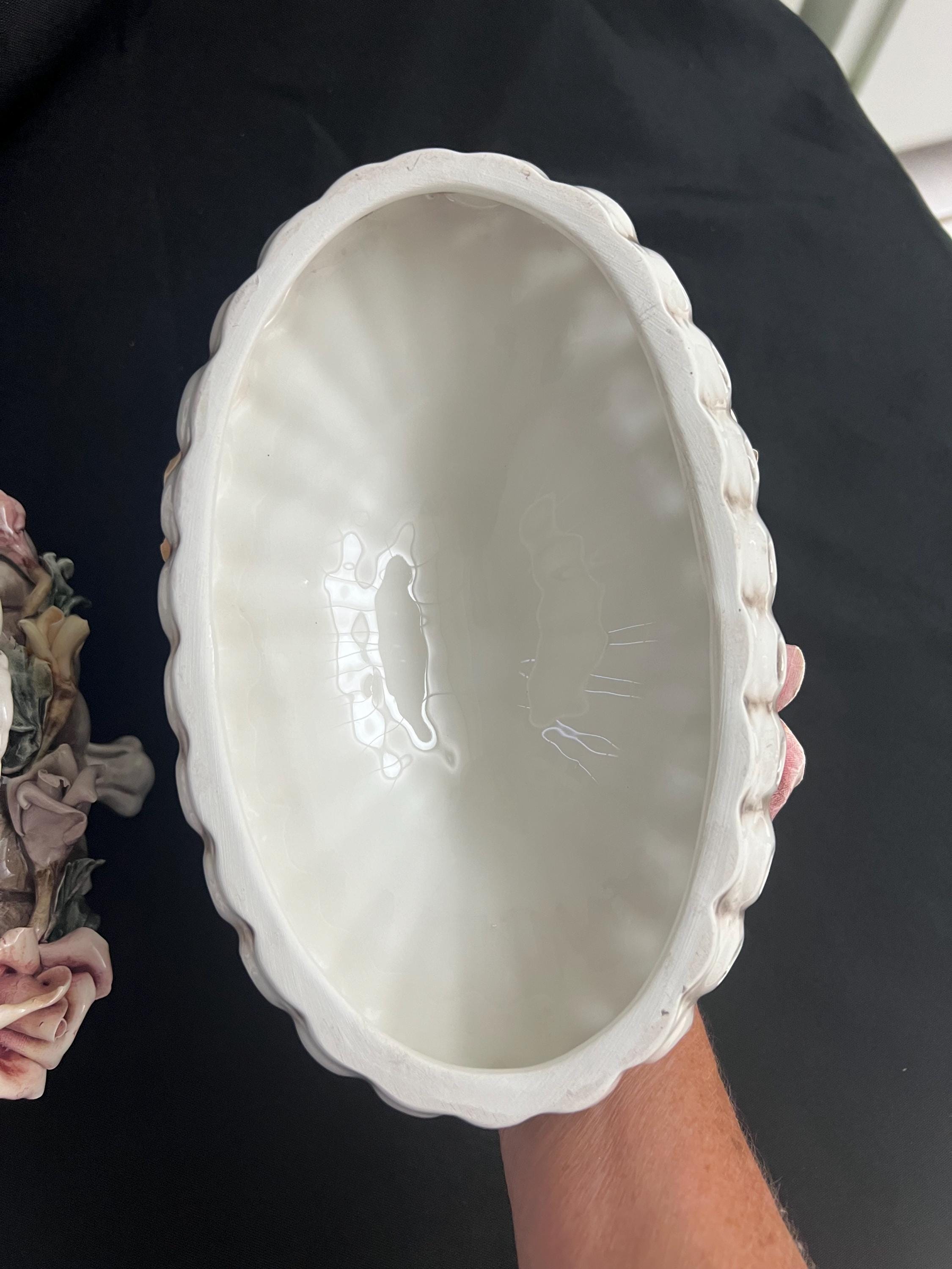 Old Italian Capodimonte Soup Tureen, Double Handled and Footed - Etsy