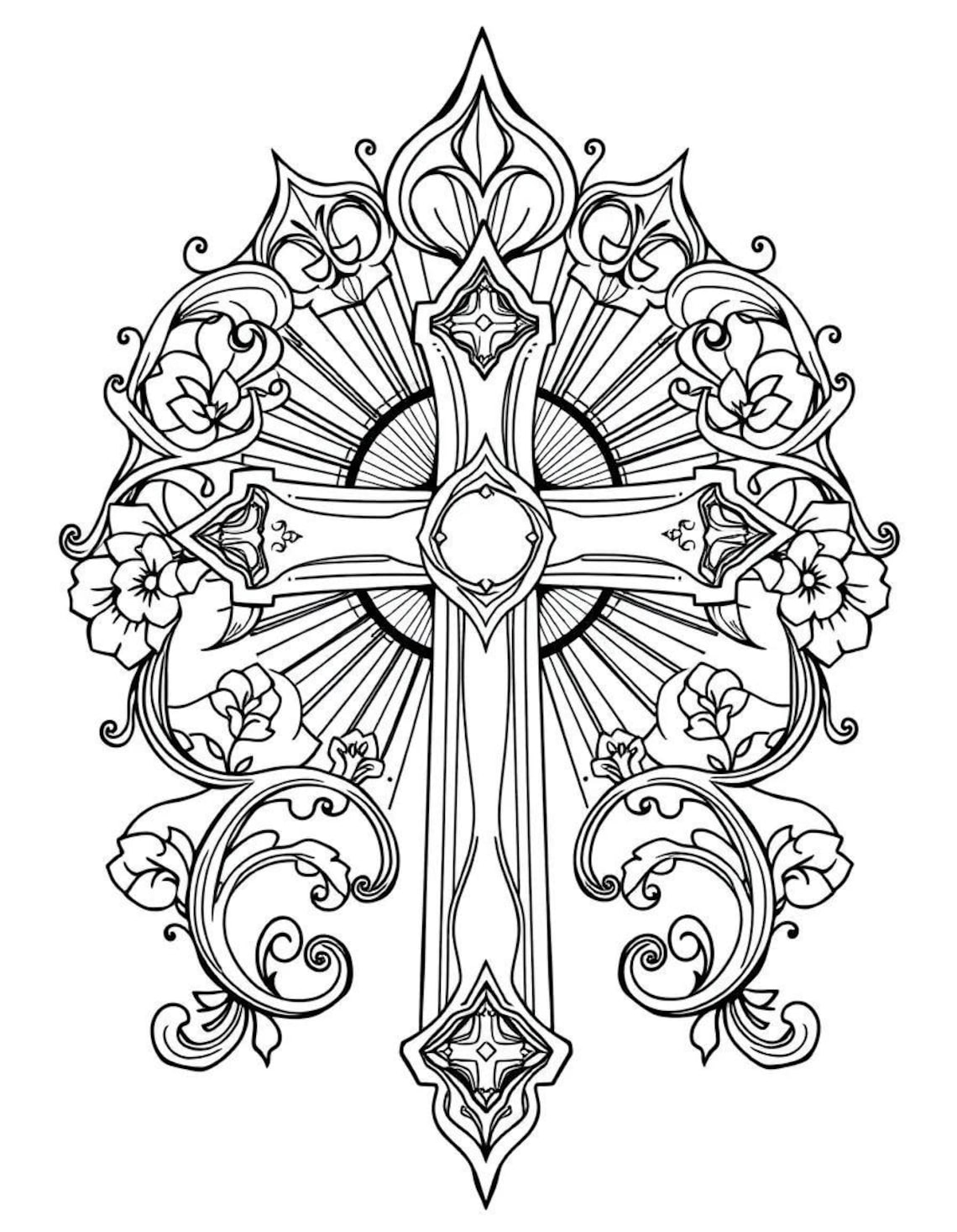 Christian Coloring Pages for Adults | 25 Bible Verse Sheets (PDF ...