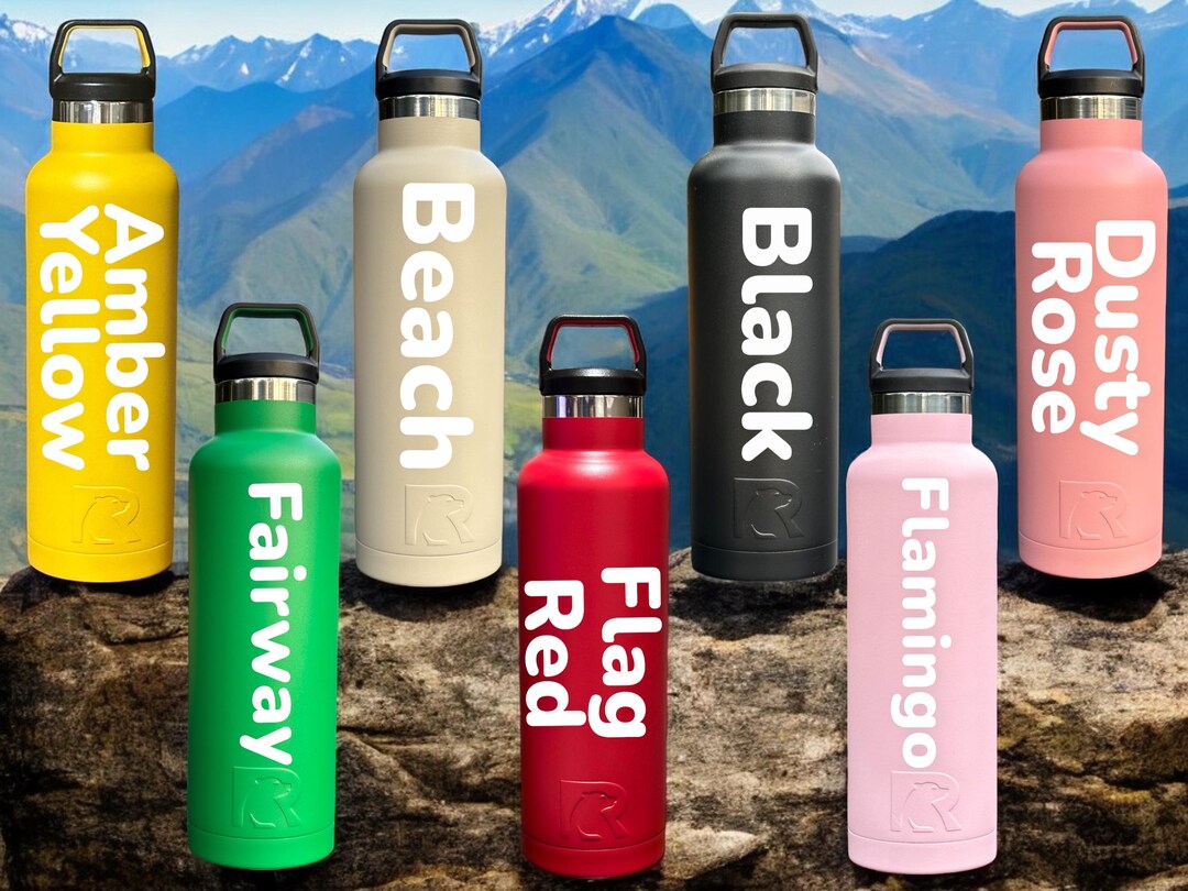 Personalized Laser Engraved RTIC 20oz Water Bottle - Multiple Colors to ...