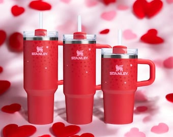 Stanley Sweet Hearts Pink - Personalized Laser Engraved 40oz, 30oz ...