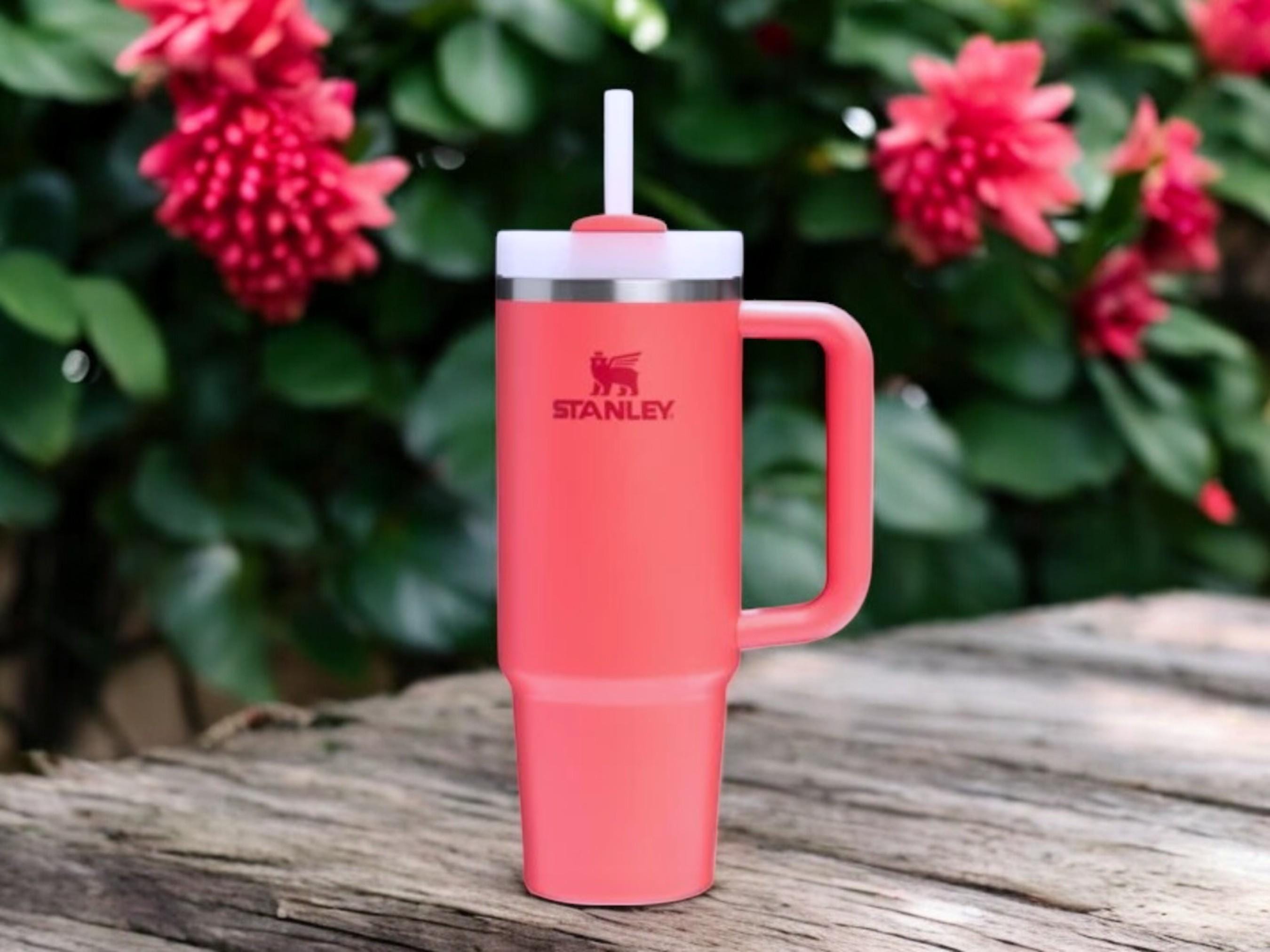 Stanley Hot Coral - Personalized Laser Engraved 40oz, 30oz, 20oz, and ...