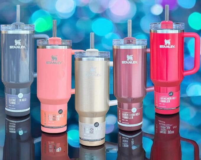 Stanley X E.l.f Collab - Personalized Laser Engraved 40oz Quencher ...