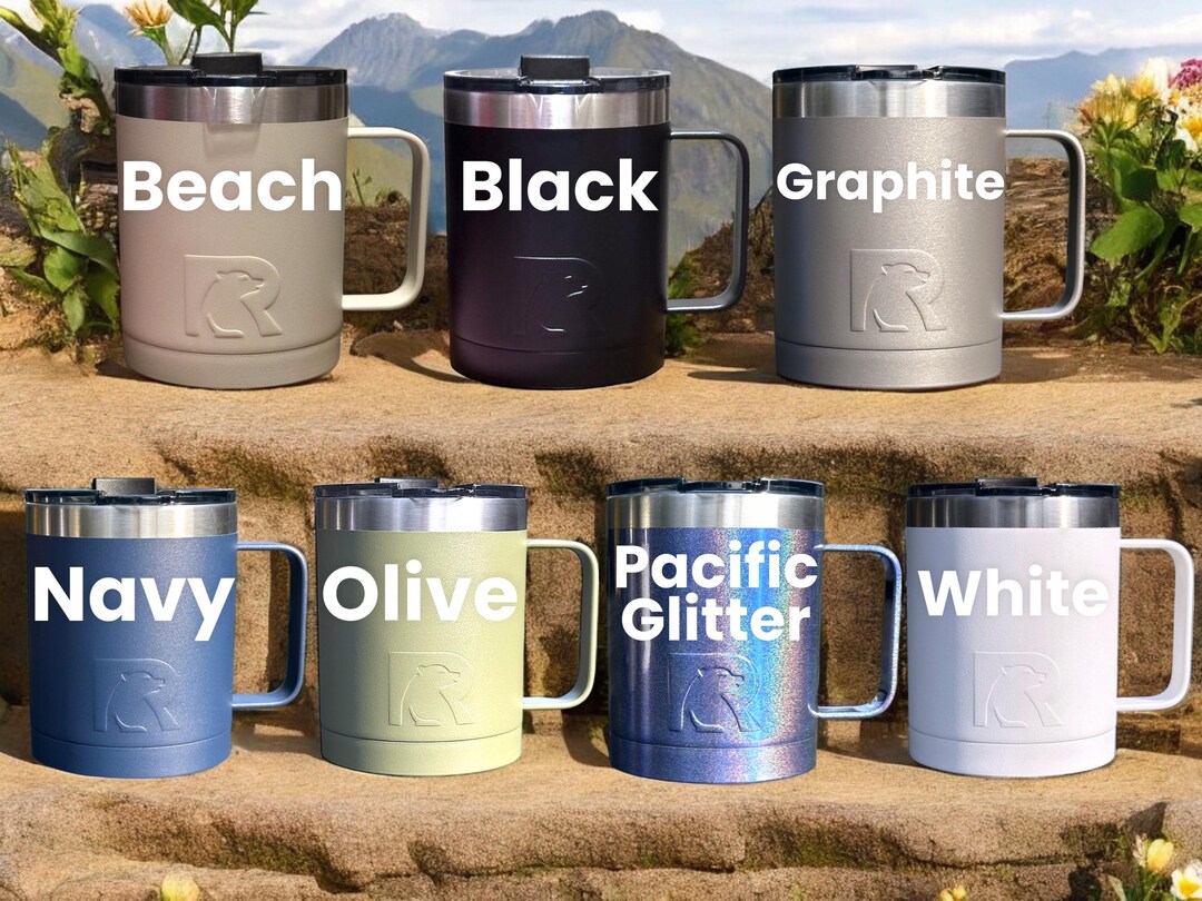 RTIC - Personalized Laser Engraved 12oz Coffee Travel Mug - Choose a ...