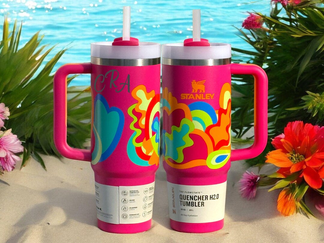 Monogram Laser Engraved Stanley 30oz Quencher Flowstate H2.0 Tumbler ...
