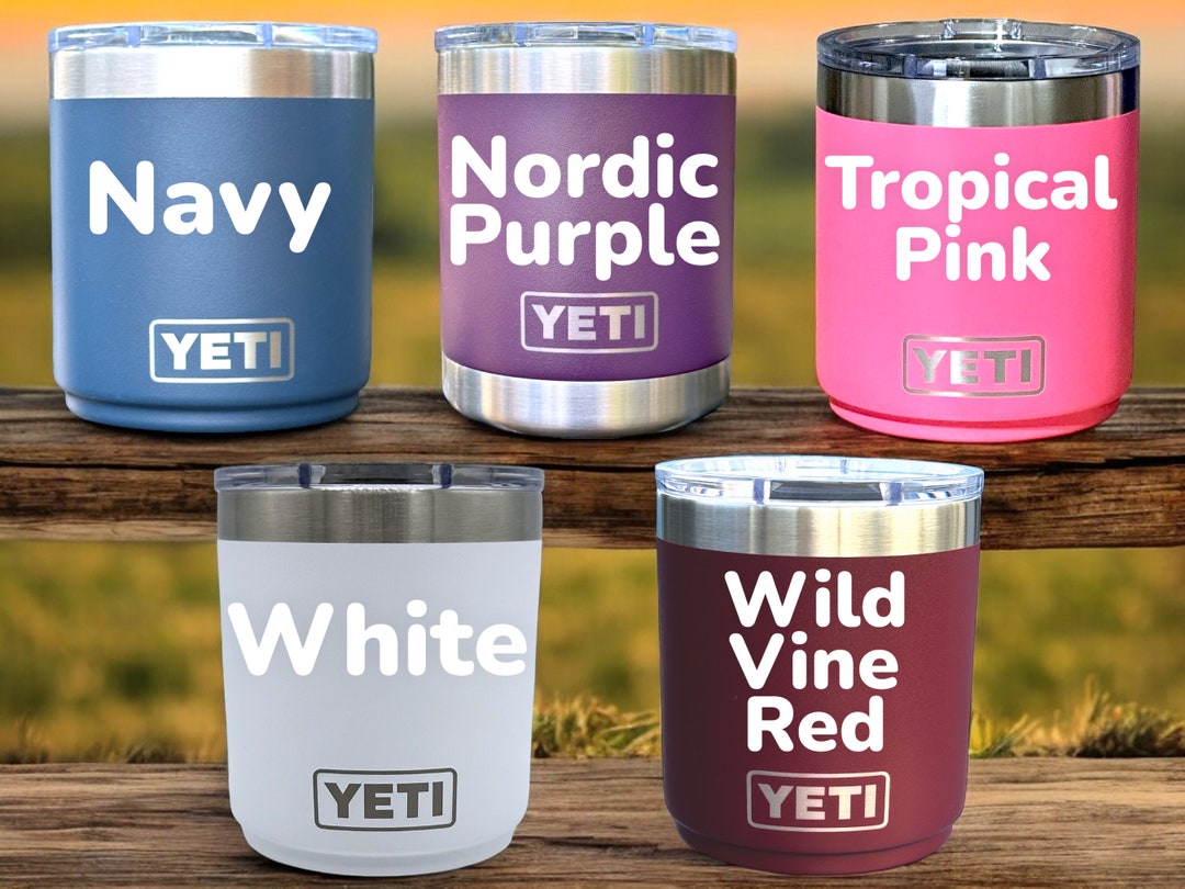 Personalized Laser Engraved YETI 10oz Lowball Tumbler - Choose a Color ...