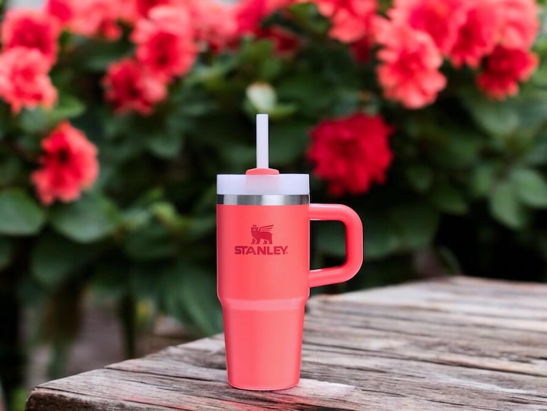Stanley Hot Coral - Personalized Laser Engraved 40oz, 30oz, 20oz, and ...