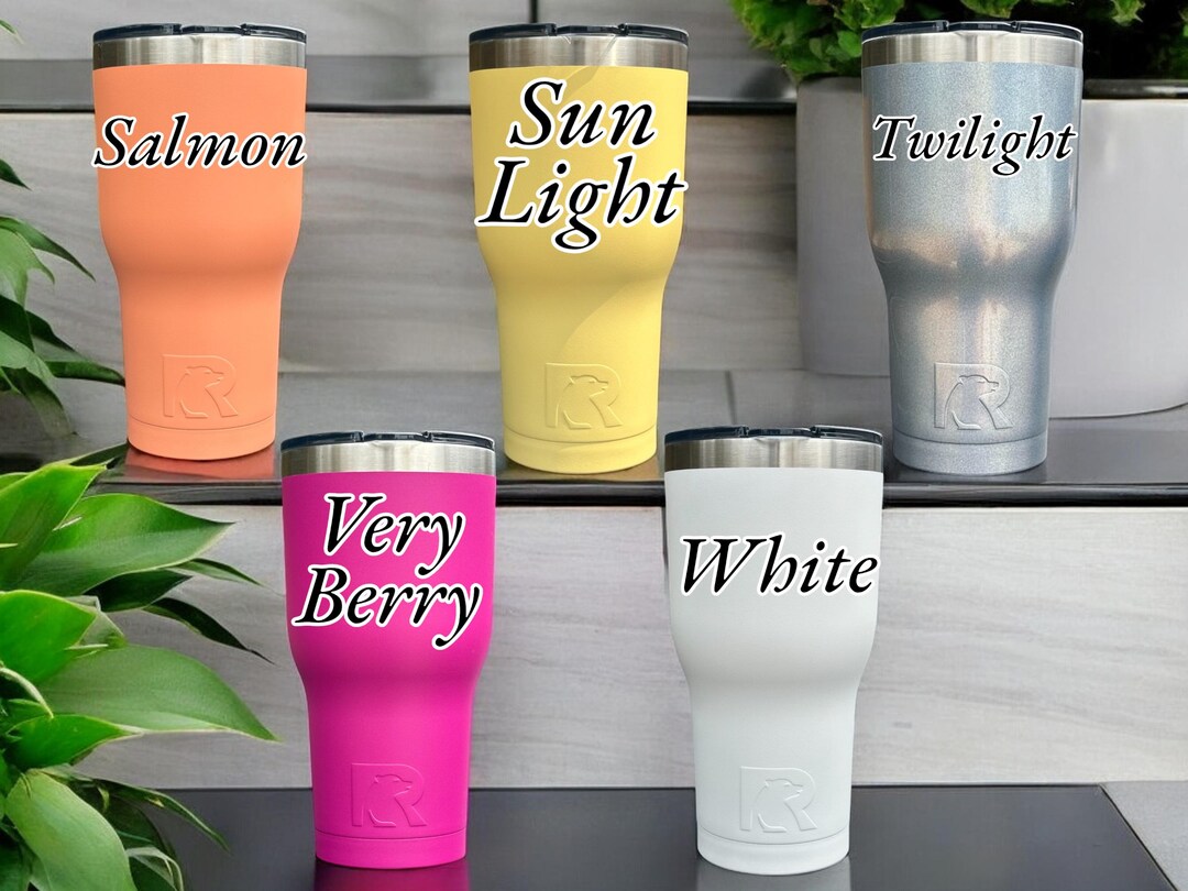 Personalized Laser Engraved RTIC 30oz Tumbler - Salmon, Sunlight ...