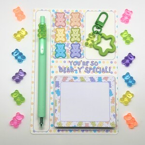 Gummy Bear Themed Stationery Set - Etsy